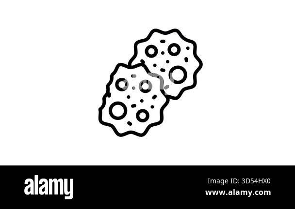 Have a look at this creatively designed line animated icon of cookies ...