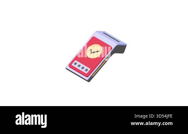 Invoice pos terminal icon Stock Videos & Footage - HD and 4K Video ...