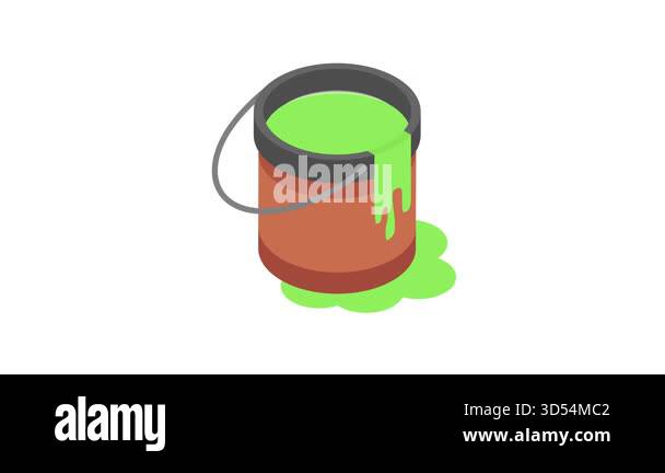Paint bucket vector icon Stock Videos & Footage - HD and 4K Video Clips ...