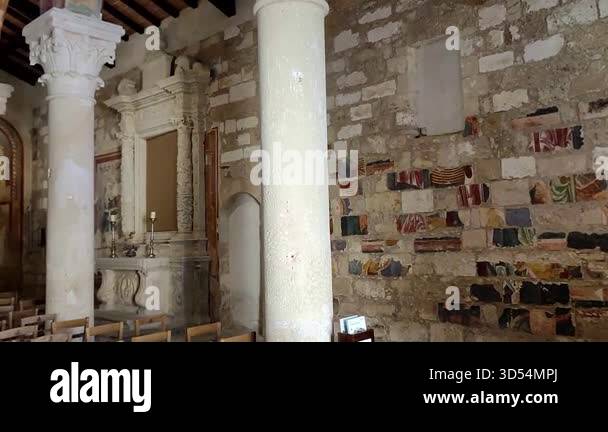 Casalabate, Campania, Italy September 18, 2025: Interior of the Church ...