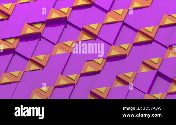 Purple Triangles Loop Background Stock Video Footage - Alamy
