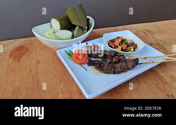 Sate kambing,Goat meat sate,Goat satay,Mutton satay Indonesian cuisine ...