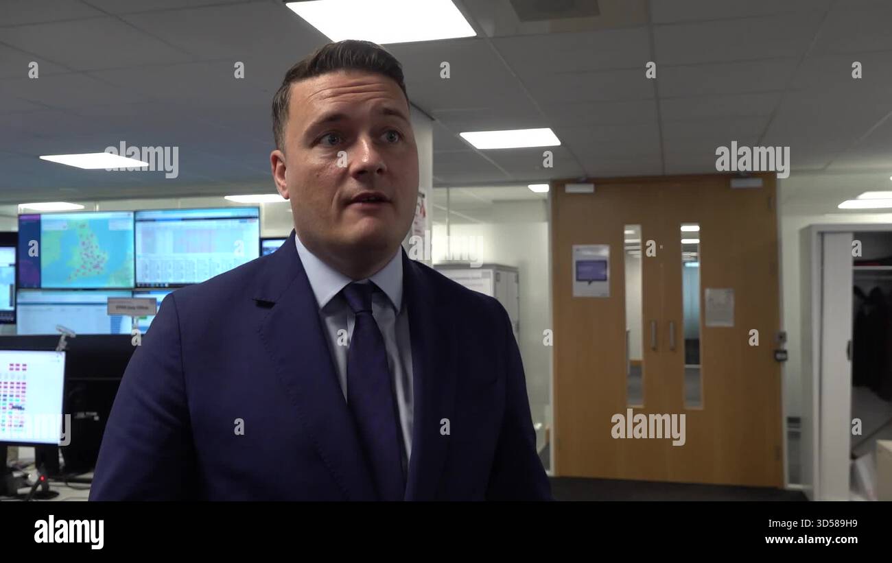 Interview with Health Secretary Wes Streeting doctor strikes Stock ...