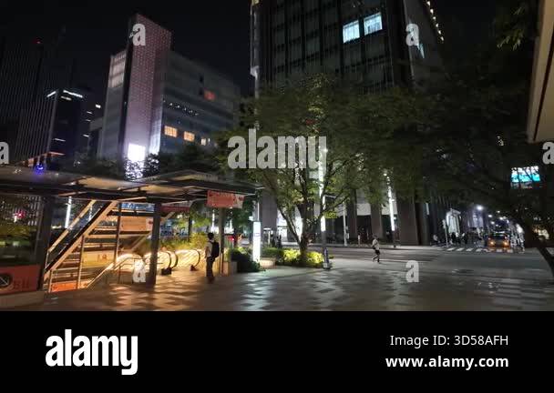 Kyobashi, Japan Tokyo Night View July 2024 Stock Video Footage - Alamy