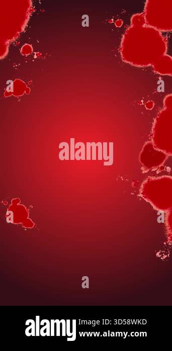 Scary footprints with blood splatter silhouette Stock Video Footage - Alamy