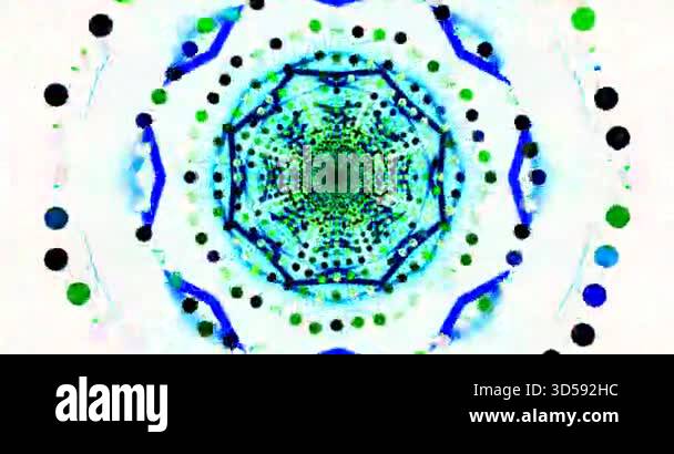 Seamless tunnel video loop with vibrant colors and patterns for ...