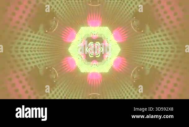 Tunnel video vj loop screensaver with vibrant colors and seamless ...