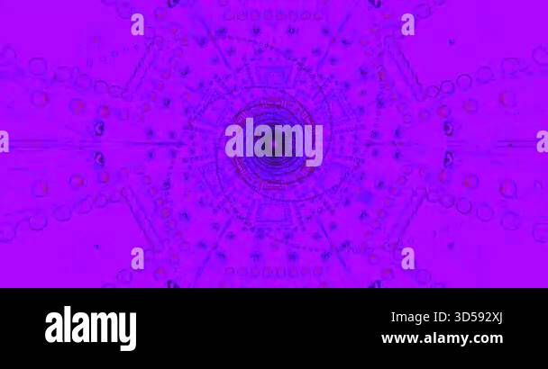 Bright Purple and Blue Abstract Spiraling Kaleidoscope Tunnel Stock ...