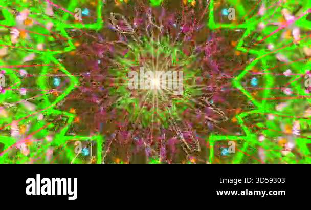 Seamless looping video vj loop screensaver with vibrant geometric Stock ...