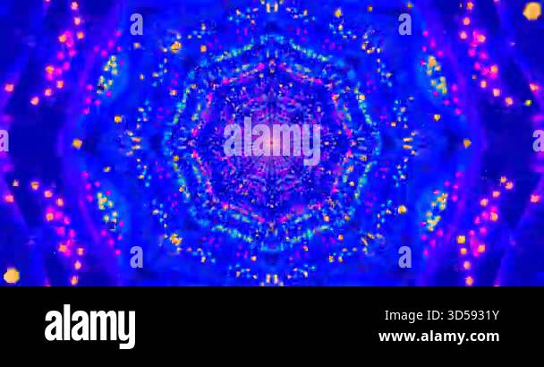 Tunnel video vj loop screensaver with vibrant colors creating a ...