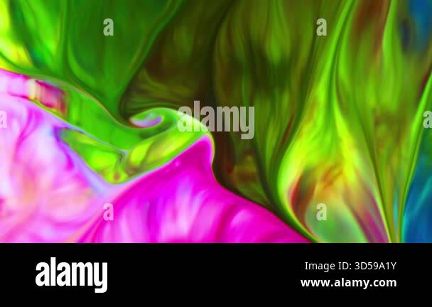 Abstract Magical Paint Spreads Flow Shapes Background Footage Stock ...