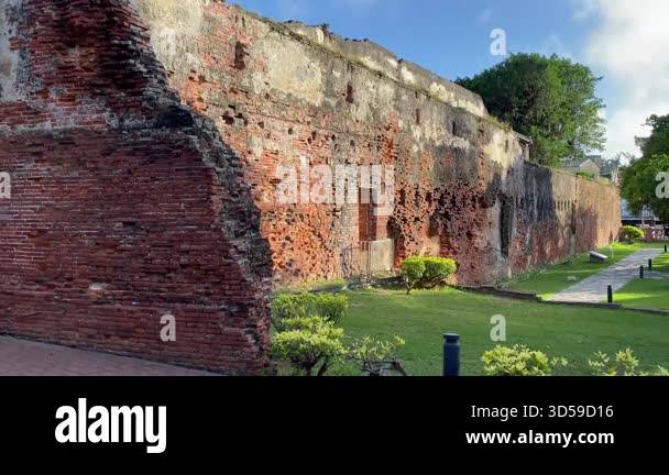 Historic walls of Fort Zeelandia(Anping Fort) in Tainan, Taiwan ...