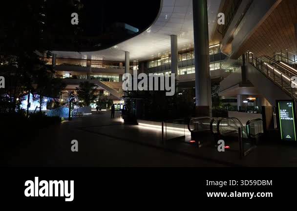 Takanawa Gateway City, Japan Tokyo Night View 2025 Stock Video Footage ...