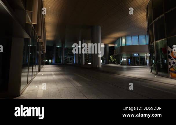 Takanawa Gateway City, Japan Tokyo Night View 2025 Stock Video Footage ...