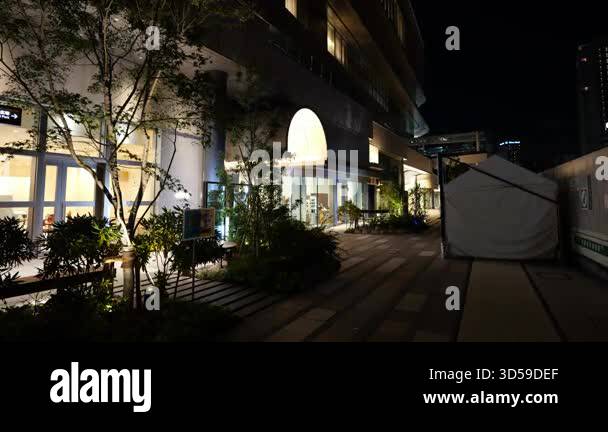Takanawa Gateway City, Japan Tokyo Night View 2025 Stock Video Footage ...
