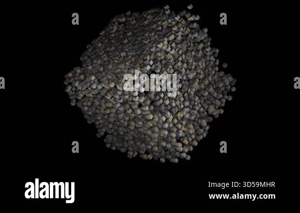 Abstract futuristic cube Animation, concepts, ideas, 4k, transparent ...