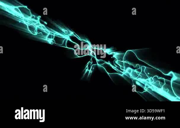 Abstract electric spark light or smoke animation with rays, concepts ...