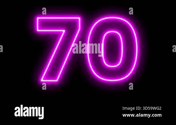 neon number 8 sign Stock Video Footage - Alamy