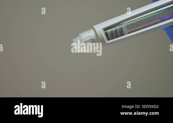 Semaglutide medication pen injector. GLP-1 drug to treat type 2 ...