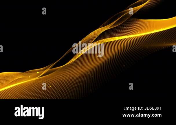 abstract wave golden lines background design Stock Video Footage - Alamy