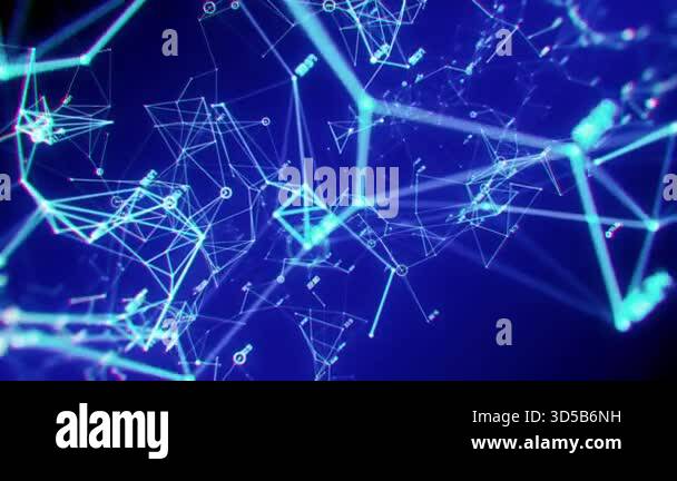 abstract background with technology and science concept Stock Video ...