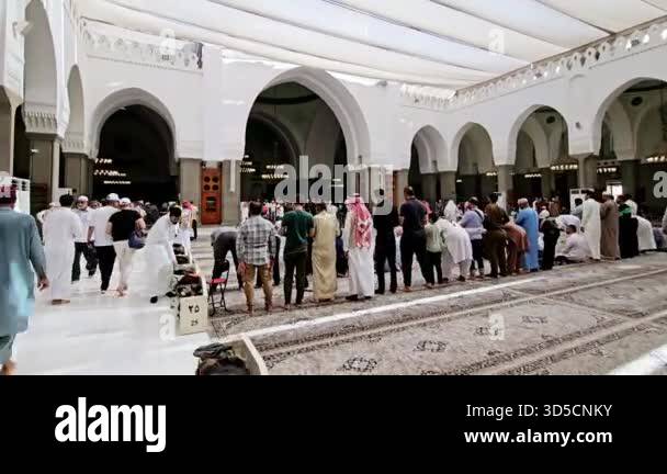 Medina, Saudi Arabia, June 27 2024: The Quba Mosque, thought to be the ...