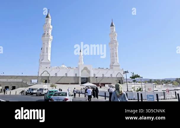 Medina, Saudi Arabia, June 27 2024: The Quba Mosque, thought to be the ...