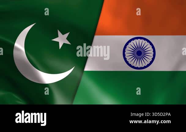 Pakistan vs India flag animation Stock Video Footage - Alamy