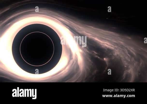 black hole render in deep space loop animated Stock Video Footage - Alamy