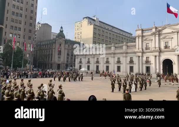 Santiago, Chile - June 07, 2025: Carabineros de Chile changing of the ...