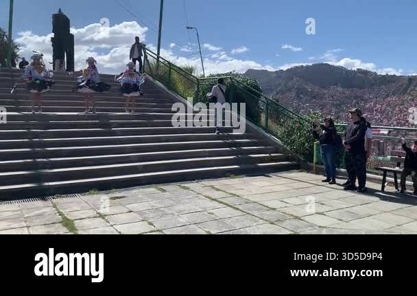 La Paz, Bolivia - June 01, 2025: Drone pilot with operator pad films ...