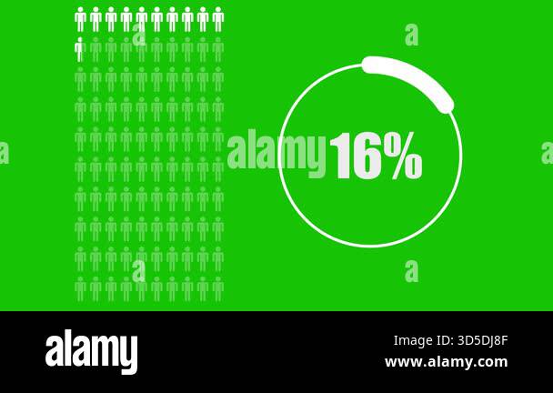 green circle diagram chart icon. vector illustration style is a flat ...