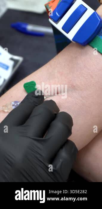 Blood Draw Procedure in Medical Clinic Stock Video Footage - Alamy