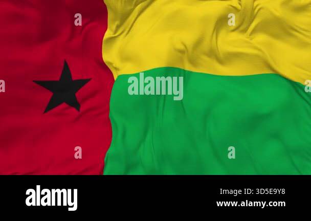 Guinea Bissau Flag Seamless Looping Background, Looped Bump Texture ...