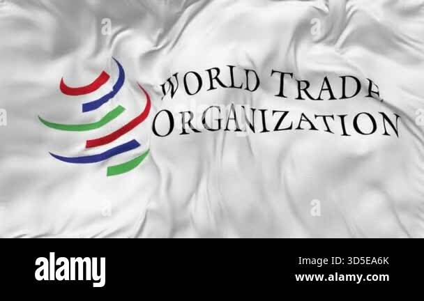World Trade Organization Flag, WTO Flag Seamless Looping Background ...