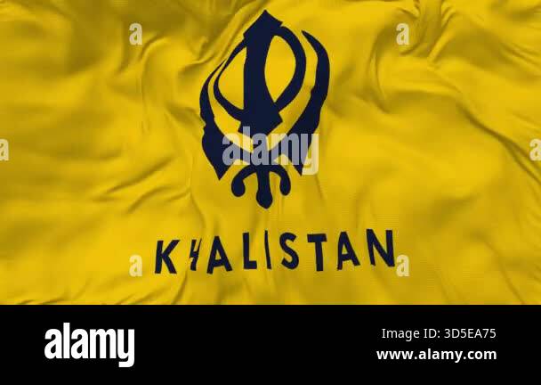 Khalistan Flag Seamless Looping Background, Looped Bump Texture Cloth ...