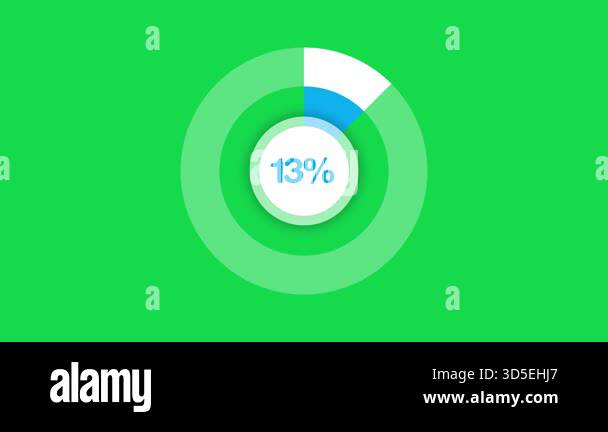 25 percent number circle pie diagram chart animated. Pie chart animated ...