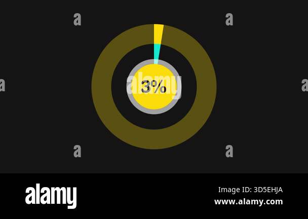 5 percent number circle pie diagram chart animated. Pie chart animated ...