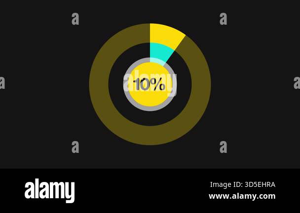 20 percent number circle pie diagram chart animated. Pie chart animated ...