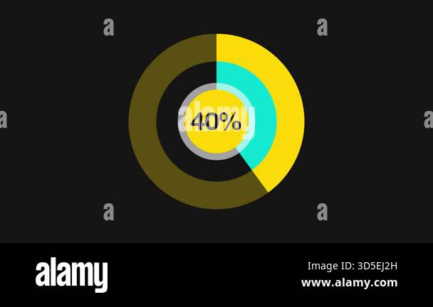 80 percent number circle pie diagram chart animated. Pie chart animated ...