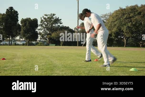Finishing high-knee drill amid red green cones, diverse partners ...