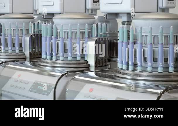 Medicine emaciation Insulin Injection Pens on Conveyor Line at Modern ...