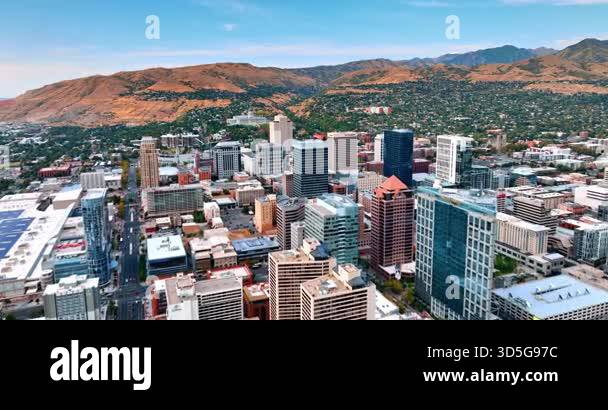 Salt Lake Sity USA, 1 August 2025: Downtown Salt Lake City with ...