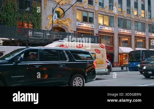 New York, USA, 8 October 2025: 57th Street Manhattan View. Luxury ...