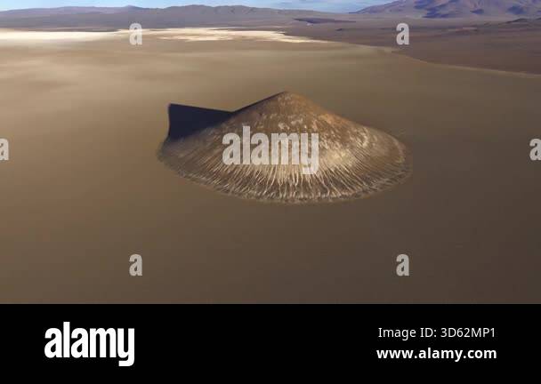 Aerial view showcasing the unique Cono de Arita, an intriguing cone ...
