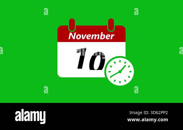 10 november calendar Stock Videos & Footage - HD and 4K Video Clips - Alamy