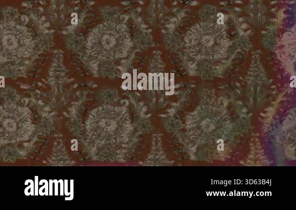 Motion footage background with colorful elements. Flowers. Vintage ...