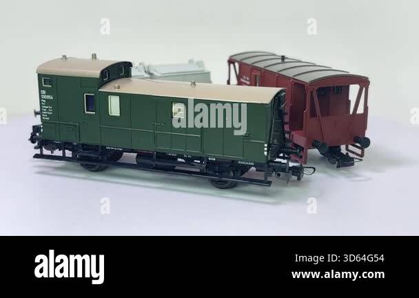 Three Sachsenmodelle HO scale DB freight wagons in one view: Type Pwg ...