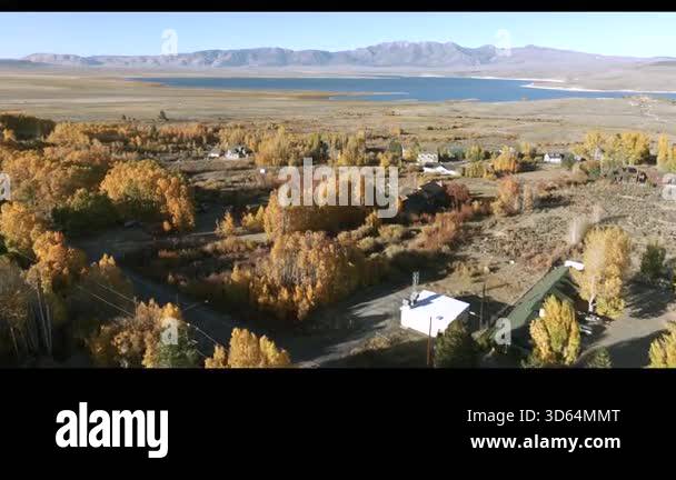 Crowley Lake, California - Aerial View of Crowley Lake, a Reservoir in ...