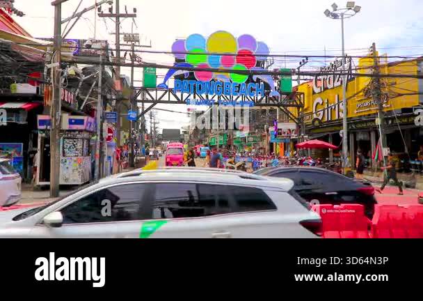 Kathu Phuket Thailand 10. October 2025 Colorful Patong walking street ...